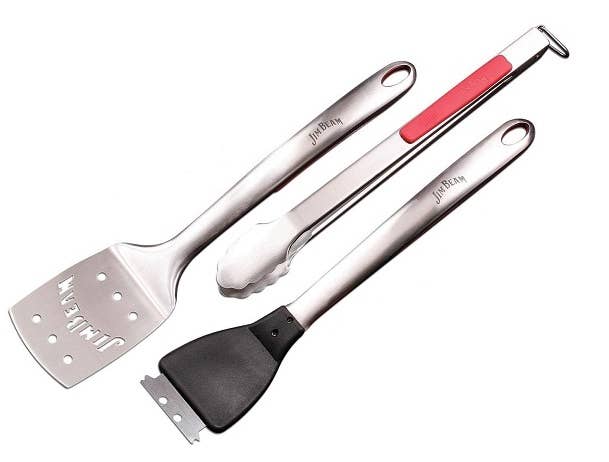 Jim Beam Soft Grip Handle Grilling Tools Set (3-Piece) – Manready ...