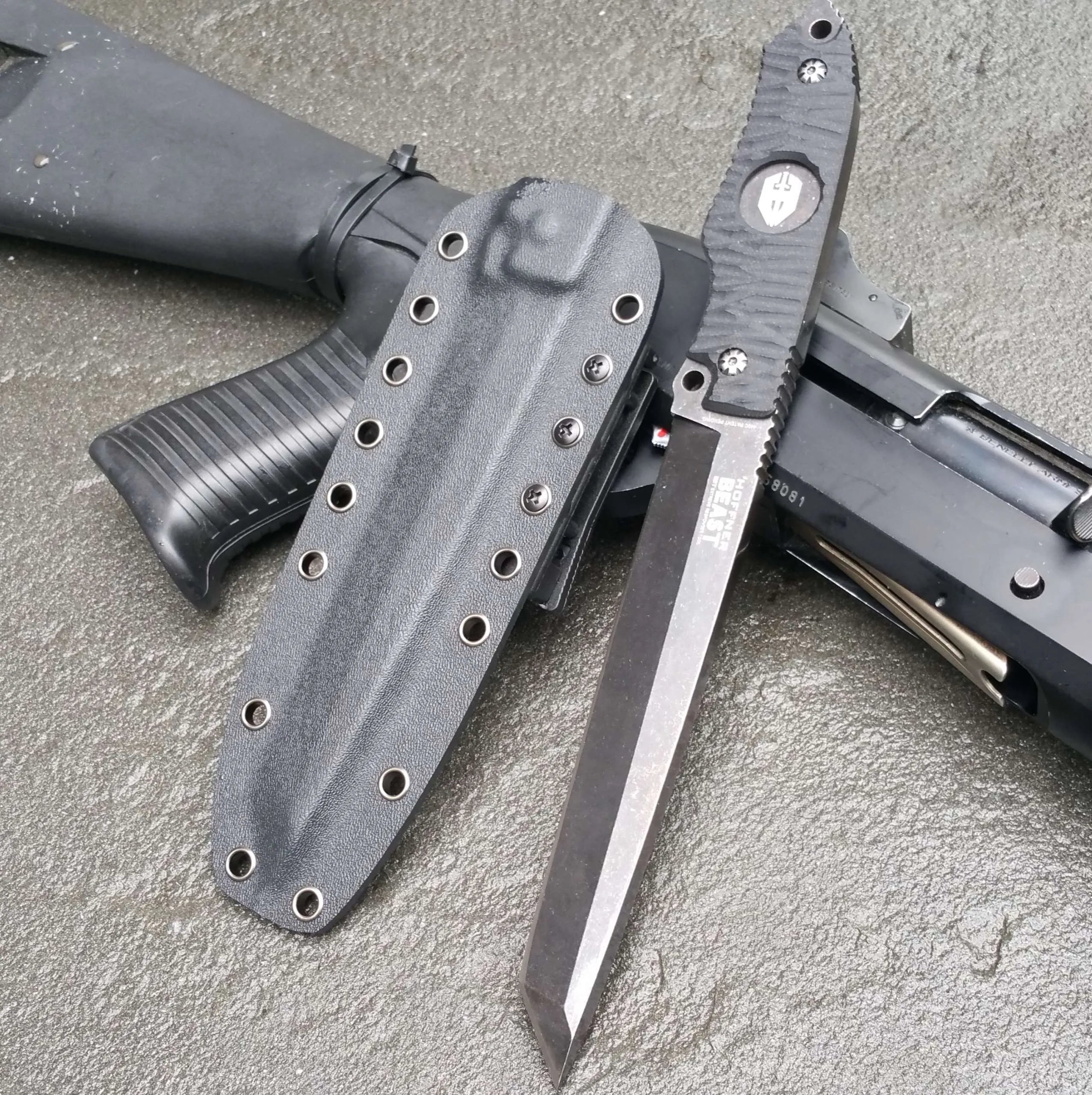 Hoffner Beast Knife | Black Smooth Blade | Hoffner Knives – Manready ...