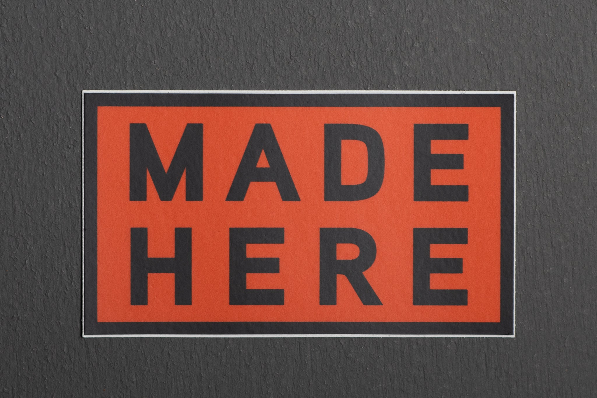 Sticker | Made Here | Orange | Manready Mercantile
